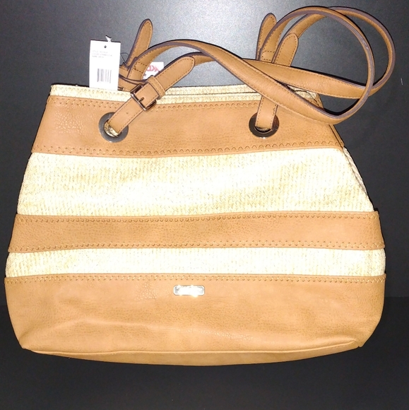 Jessica Simpson | Bags | Jessica Simpson Large Straw Tote With Wallet ...